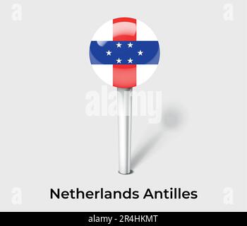 Netherlands country flag pin map marker Stock Vector Image & Art - Alamy