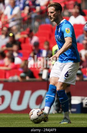 Fraser Horsfall #6 of Stockport County during the Sky Bet League 2 ...