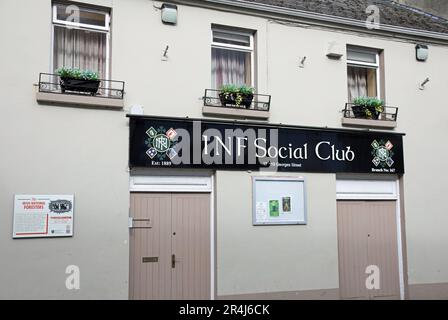 Irish National Foresters social club at Omagh in County Tyrone Stock ...