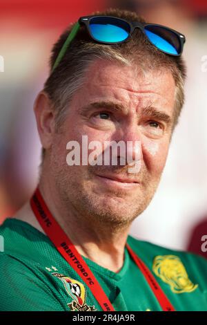 Brentford owner Matthew Benham following the Premier League match at ...