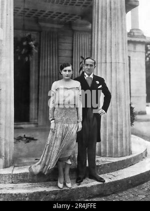 Edda Mussolini and Galeazzo Ciano at their wedding, Rome, Italy 1930 ...