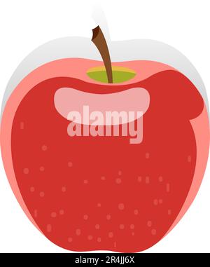 Red apple fruit. Vector illustration Stock Vector Image & Art - Alamy