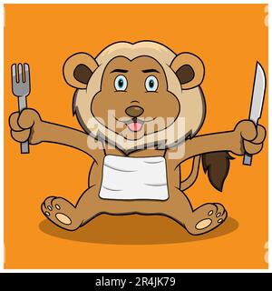 Baby Lion Character Vector Illustration Stock Vector Image & Art - Alamy