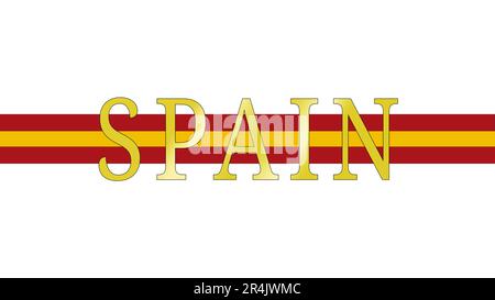 spain flag text font. spanish symbol background Stock Photo - Alamy