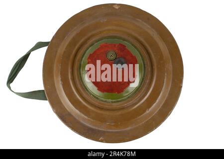 TM-62M Soviet anti-tank mine isolated on white background Stock Photo ...