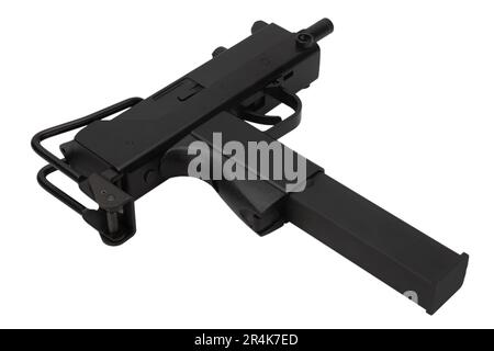 Small submachine gun for concealed carry isolated on white background ...
