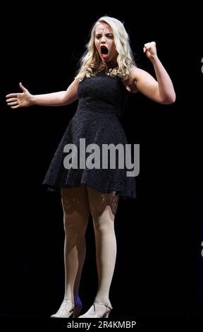 Renee Rapp performing at the 2018 National High School Musical Theatre ...