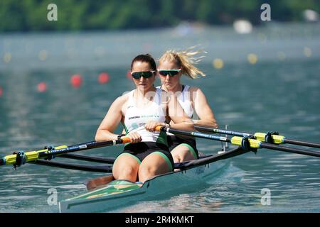 Sanita Puspure and Zoe Hyde of Ireland in Womens Double Sculls ...