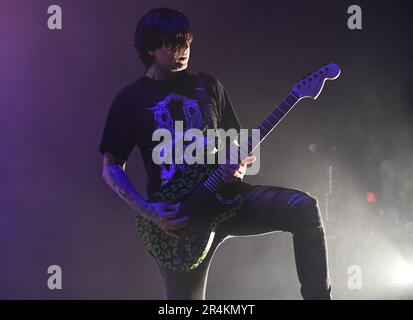 BOCA RATON - MAY 27: Tony Perry of Pierce the Veil performs during The ...