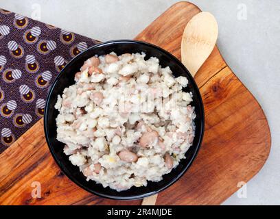Traditional South African Samp and Beans with Beef Stew Stock Photo - Alamy