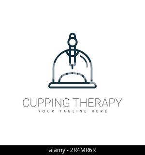 Cupping Therapy Logo Design Massage Spa Logo Type Hijama Stock Vector ...