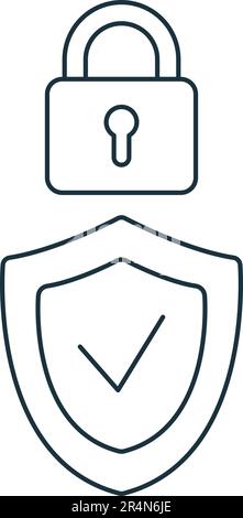 Reliability icon. Monochrome simple sign from core values collection ...