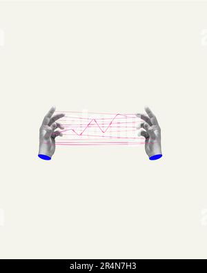 Communication and growth concept as a growing partnership and teamwork ...