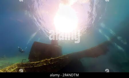 The wreck of the Million Hope near Nabq, Sharm el Sheikh, Egypt Stock ...