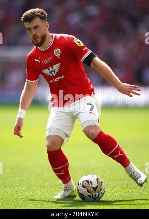 Nicky Cadden #7 of Barnsley during Barnsley’s Playoff-final training ...