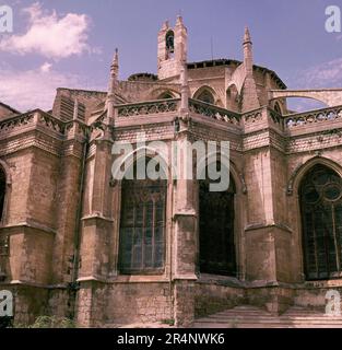 DETALLE DEL ABSIDE DE LA CATEDRAL DE PALENCIA - SIGLO XIV - GOTICO ...