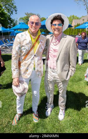 Montgomery Frazier and Eric Andrew Ruiz attend The Southampton Inn's ...
