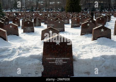 War Graves of Red Army soldiers in the Preobrazhnskoye Cemetry in ...