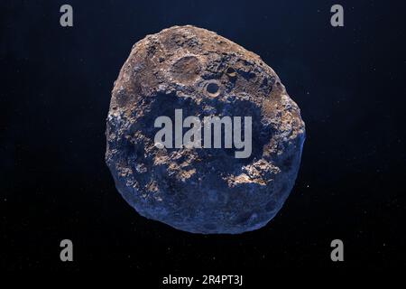 Asteroid 16 Psyche the large nickel-iron core of an early planet ...