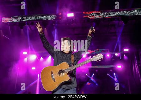 May 27, 2023: Shenandoah lead singer Marty Raybon performs for the ...