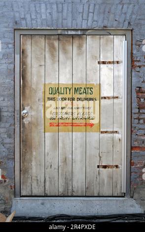 Signage for the fictional Quality Meats store remains in a Port Hope ...