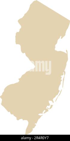 BEIGE CMYK color map of NEW YORK, USA Stock Vector Image & Art - Alamy