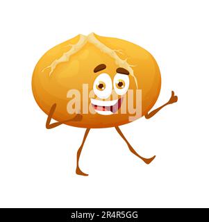 Cute bagel character face emoji set. Cartoon kawaii bakery with poppy ...