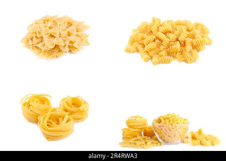 Conchiglioni spaghetti pattern, food background. Raw pasta, ingredient ...