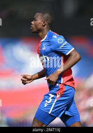 LONDON, ENGLAND - MAY 28: Tyrick Mitchell of Crystal Palace in new home ...