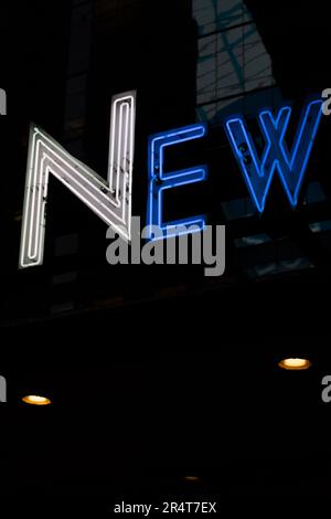 US, New York, Neons in Times square-neon with word ‘York’ Stock Photo ...