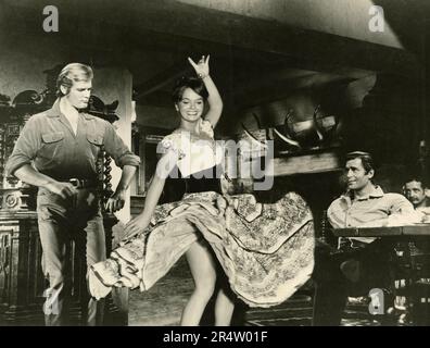 Actress Leticia Roman in the movie Charge of the Black Lancers, 1962 ...