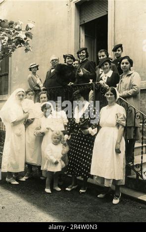 Uniform of the female students of the vocational training school ...