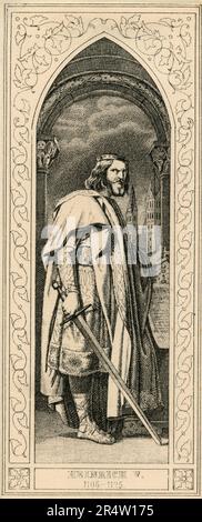 Portrait of Holy Roman Emperor Henry II holding orb and scepter, with ...