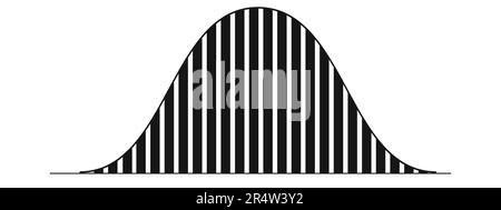 Bell curve symbol graph distribution deviation standard gaussian chart ...