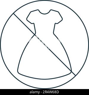 No dress code icon. Monochrome simple sign from employee benefits ...