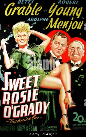 SWEET ROSIE O'GRADY, Betty Grable, Robert Young, Adolphe Menjou, 1943 TM and Copyright © 20th ...
