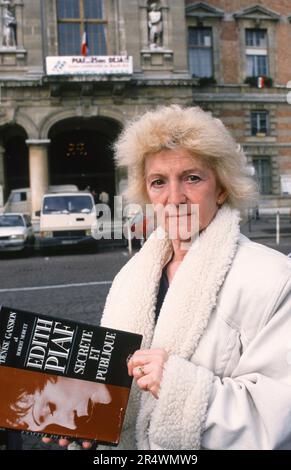 Portrait of Denise Gassion, sister of the French singer Edith Piaf, on ...