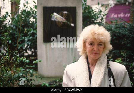 Portrait of Denise Gassion, sister of the French singer Edith Piaf, on ...
