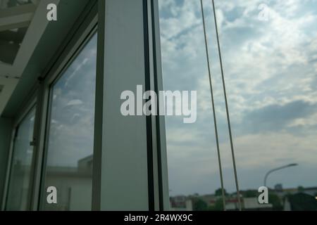 windows and construction detail of the air chambers and double glazing ...