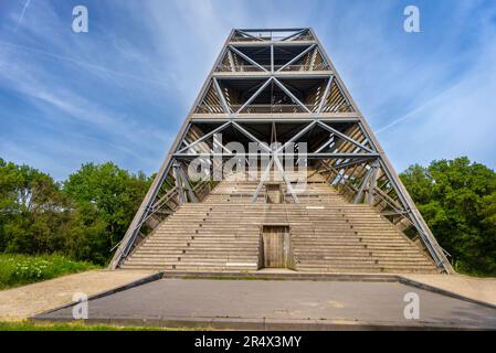 29 May, 2023, Halsteren, Netherlands Watchtower near the Moses bridge ...
