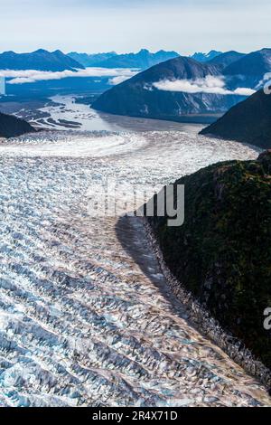 Aerial view of the Taku Glacier, Juneau, Alaska Stock Photo - Alamy