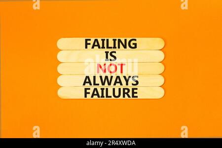 Failure or failing symbol. Concept words Failing is not always failure ...