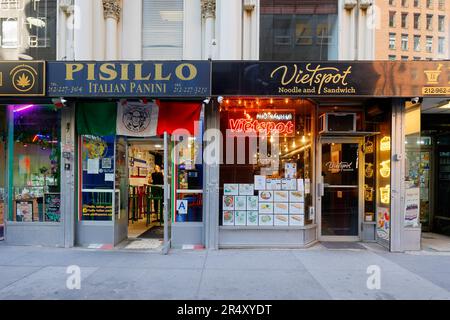 Pisillo Italian Panini, 97 Nassau Street, New York, NYC storefront ...