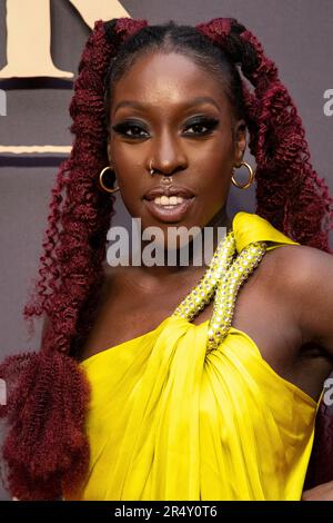 Ronke Adekoluejo poses for photographers upon arrival for 'The British ...