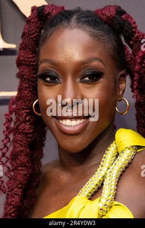 Ronke Adekoluejo poses for photographers upon arrival for 'The British ...