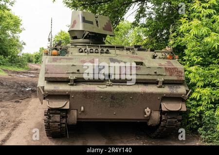 YPR-765 Dutch made armored personnel vehicle used by 57th artillery ...