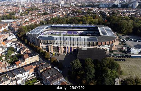 Constant Vanden Stock Stadium, the home of R.S.C. Anderlecht Stock ...