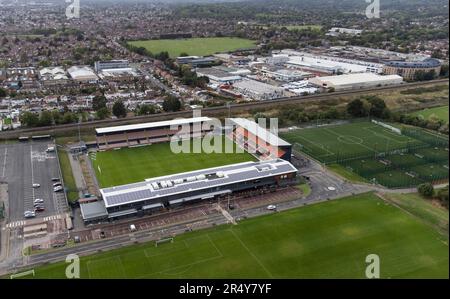 Aerial view of the Hive Stadium, home of Barnet FC Stock Photo - Alamy