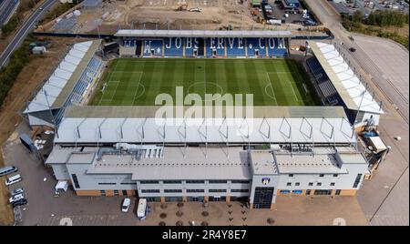Aerial view of the Jobserve Community Stadium (for sponsorship purposes ...