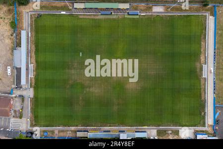 Aerial view of the Aspect Arena, home of Concord Rangers FC. The ...